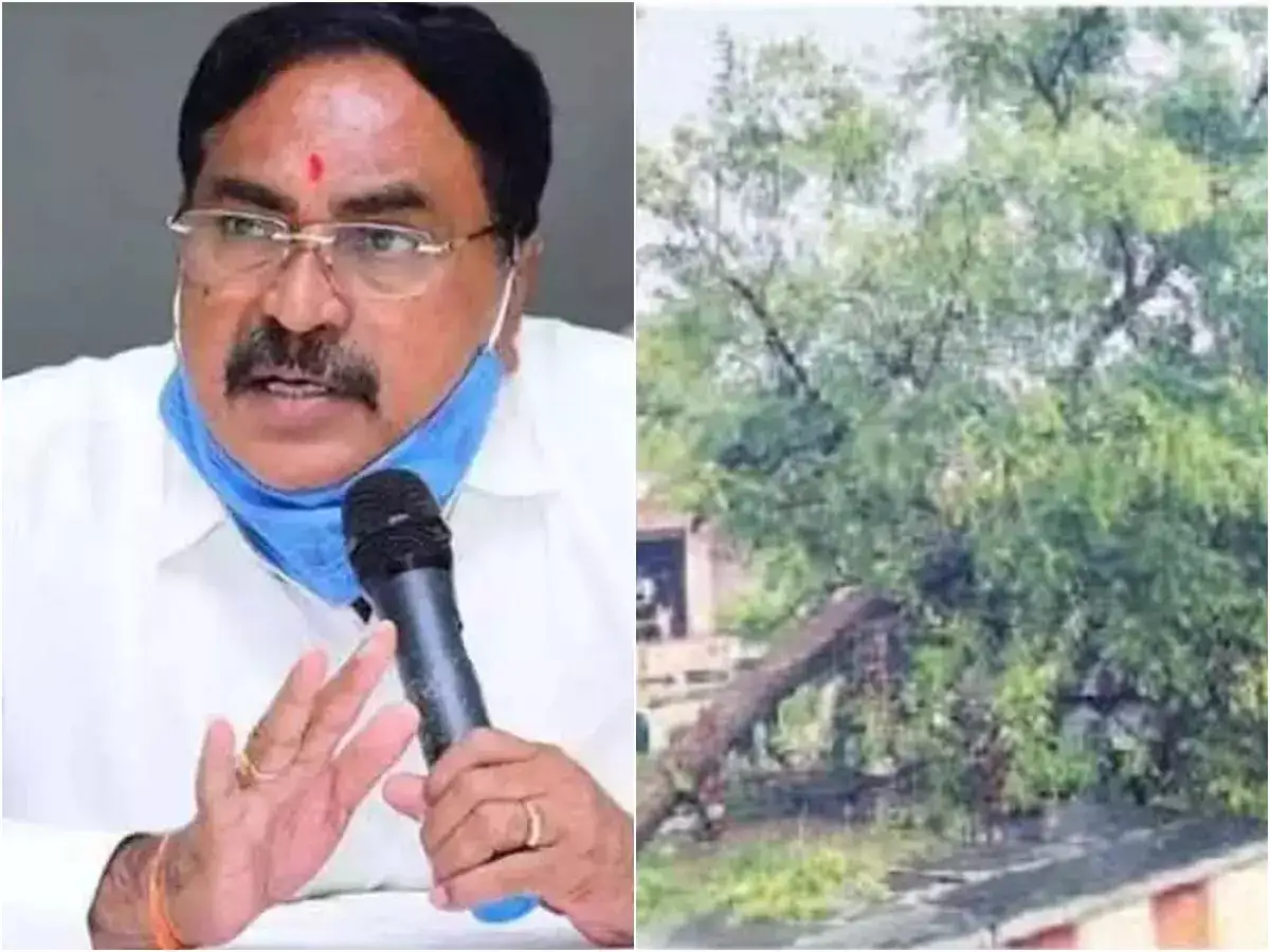 Telangana Rains,Warangal: భారీ వర్షానికి మంత్రి ఎర్రబెల్లి క్యాంప్ ...