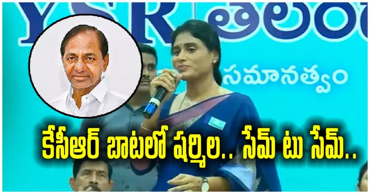 Ys Sharmila,కేసీఆర్‌ను ఫాలో అవుతున్న షర్మిల.. ఇద్దరిదీ ఒకే స్ట్రాటజీ, ఒకే గోల్..! - ys sharmila ...