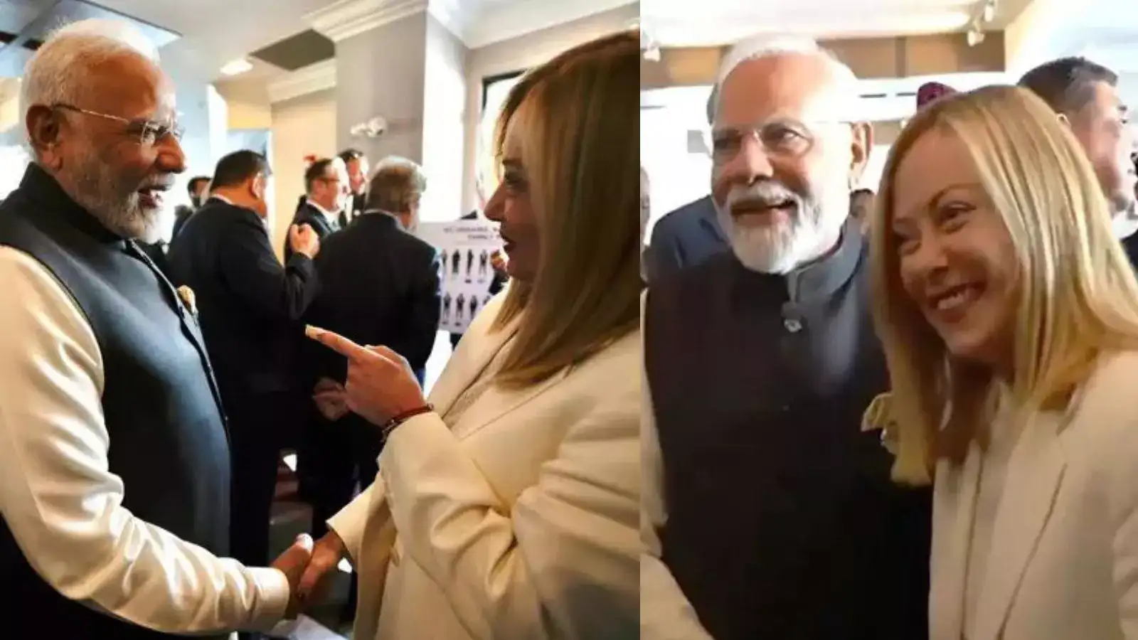 Giorgia Meloni Handshake Pm Modi,यू आर द बेस्ट... पीएम मोदी से मिलकर ...