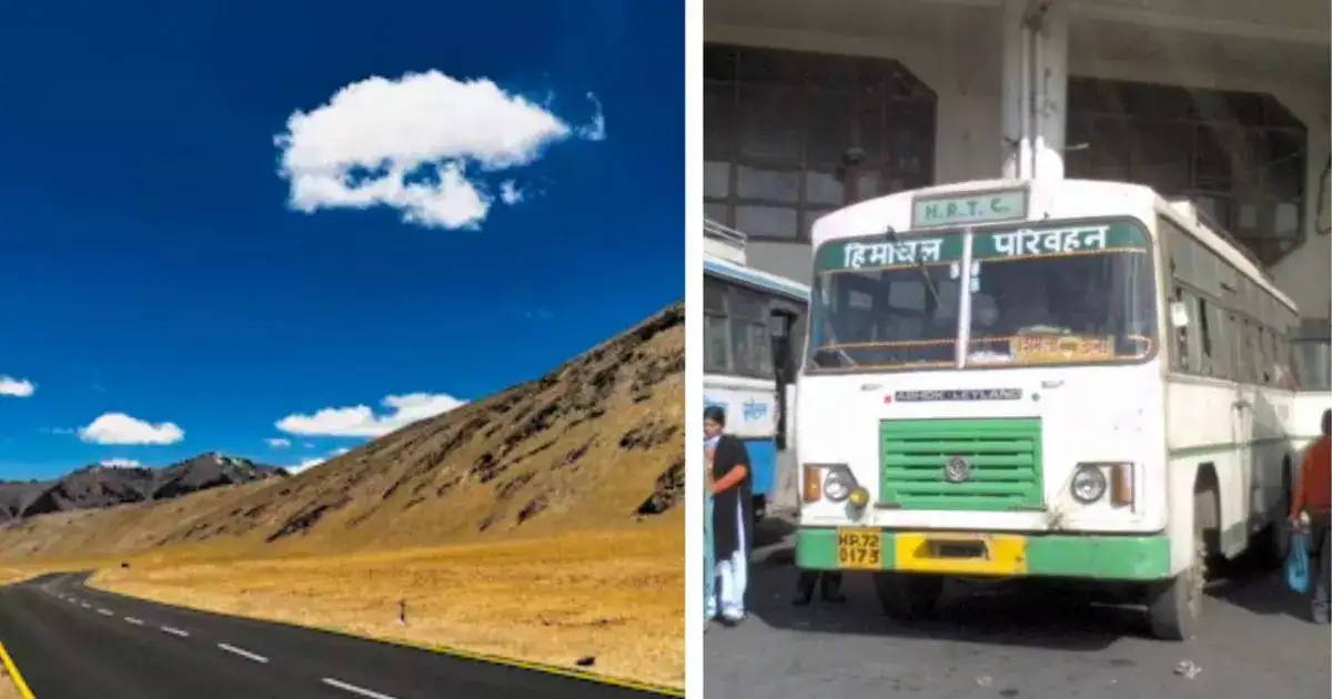 HRTC S Bus Service For Leh Started,अब बस से सिर्फ 1850 रुपए में जा ...