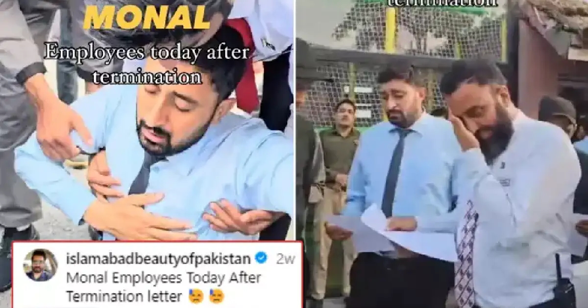 Pakistani employee was crying in front of the company due to ...