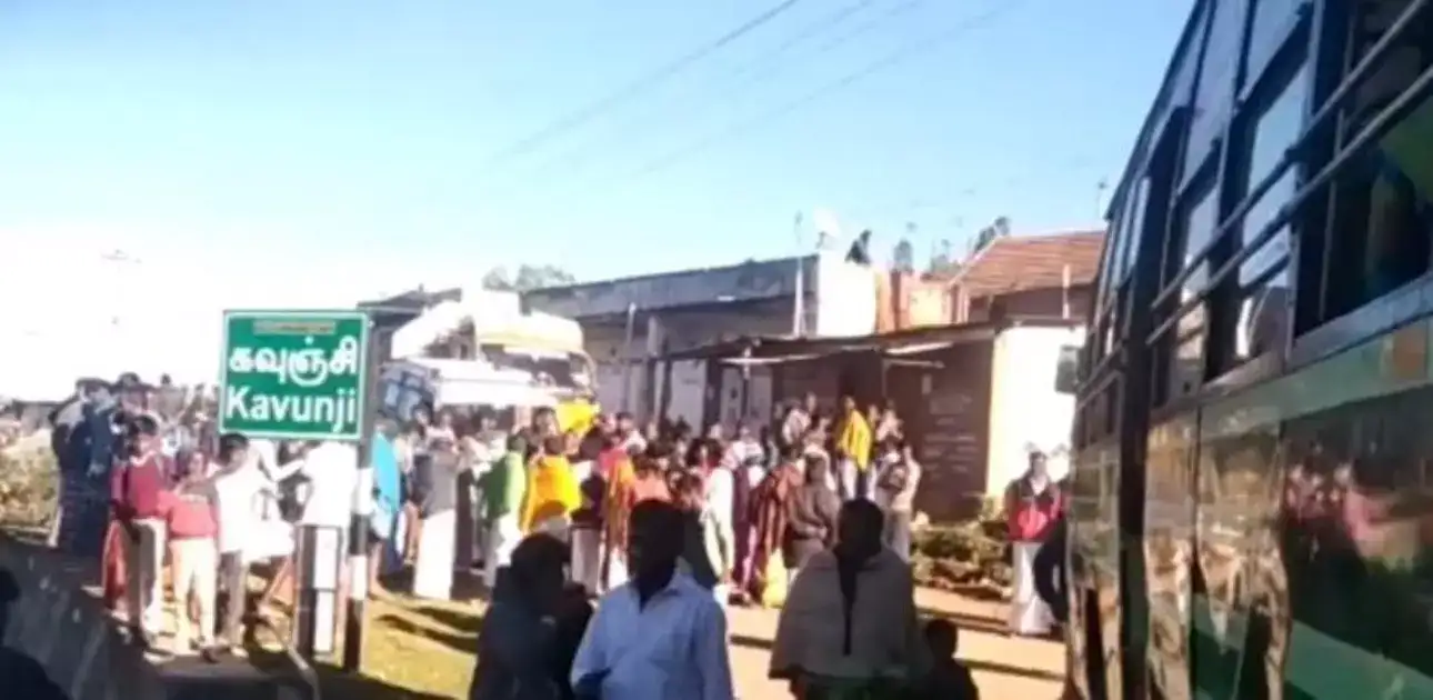 Kavunji Villagers Road Blockade Protest,கொடைக்கானல் மலை கிராமங்களில் ...