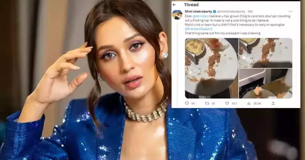 Mimi Chakraborty Tweetविमानप्रवासात आला किळसवाणा अनुभव अभिनेत्रीच्या जेवणात आढळलं असं काही की