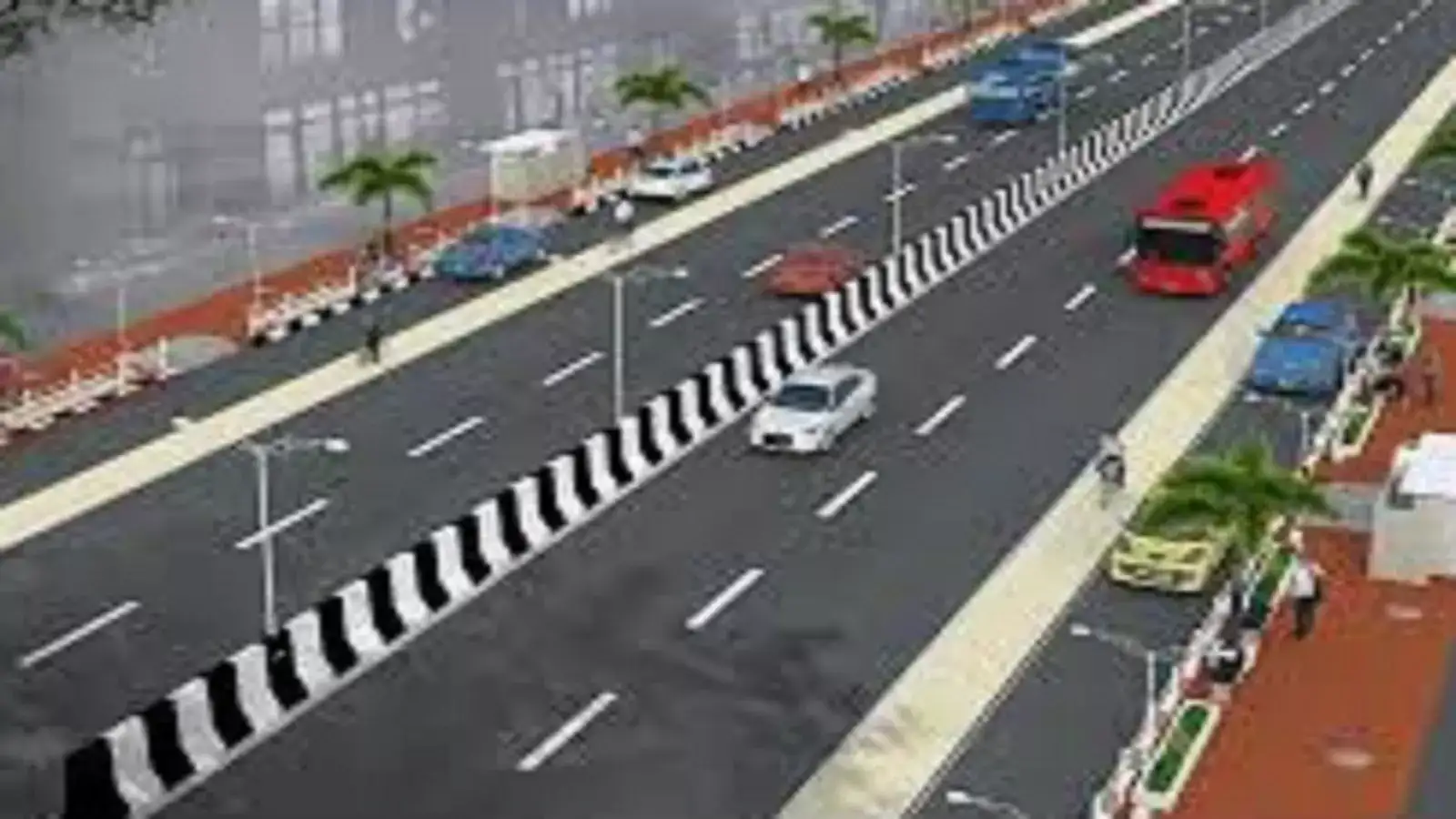 4 lane highways works are started in trichy pudhur to panjappur road ...