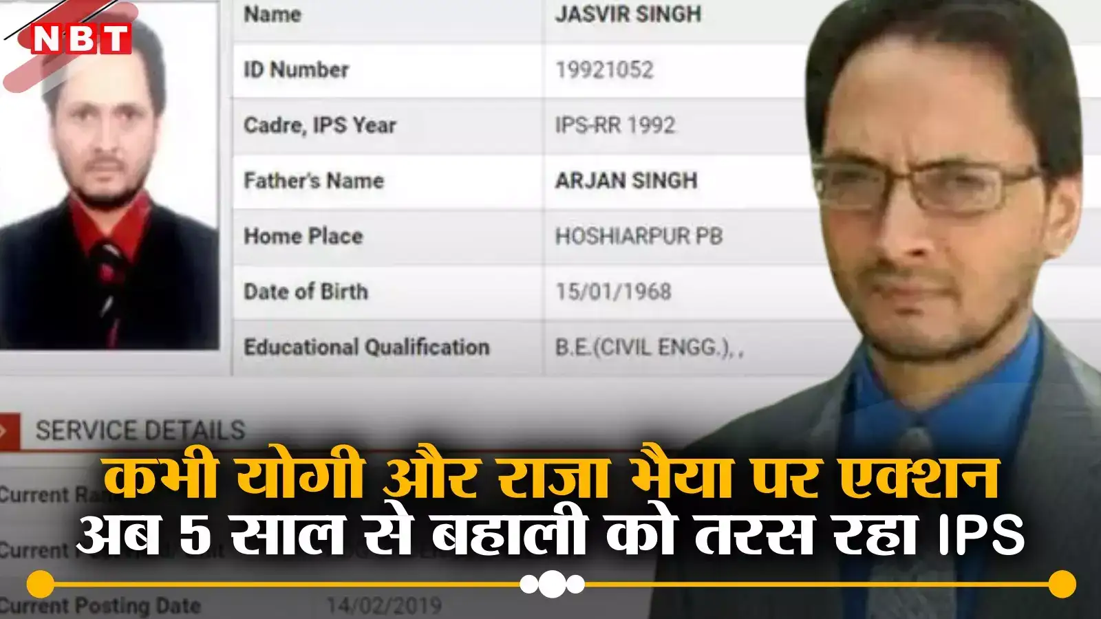 IPS Jabeer Singh News,कभी योगी और राजा भैया पर की थी कार्रवाई, आखिर पांच साल से क्यों इस आईपीएस ...