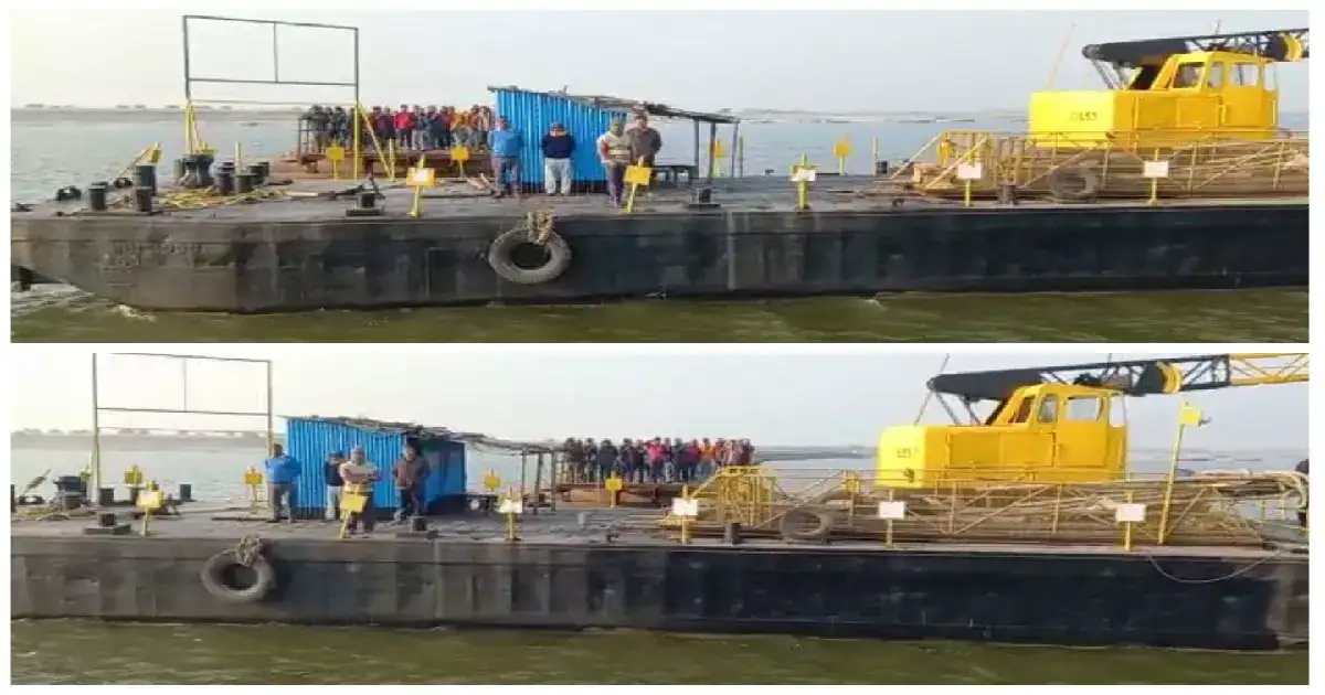 आरा : गंगा नदी में महुली के पास कब बनेगा ब्रिज? एक बार फिर खोलना पड़ा ...