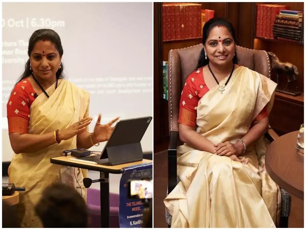 Kalvakuntla Kavitha Oxford Seminar,తెలంగాణ మోడల్‌పై ఆక్స్‌ఫర్డ్‌ యూనివర్సిటీలో ఎమ్మెల్సీ కవిత ...