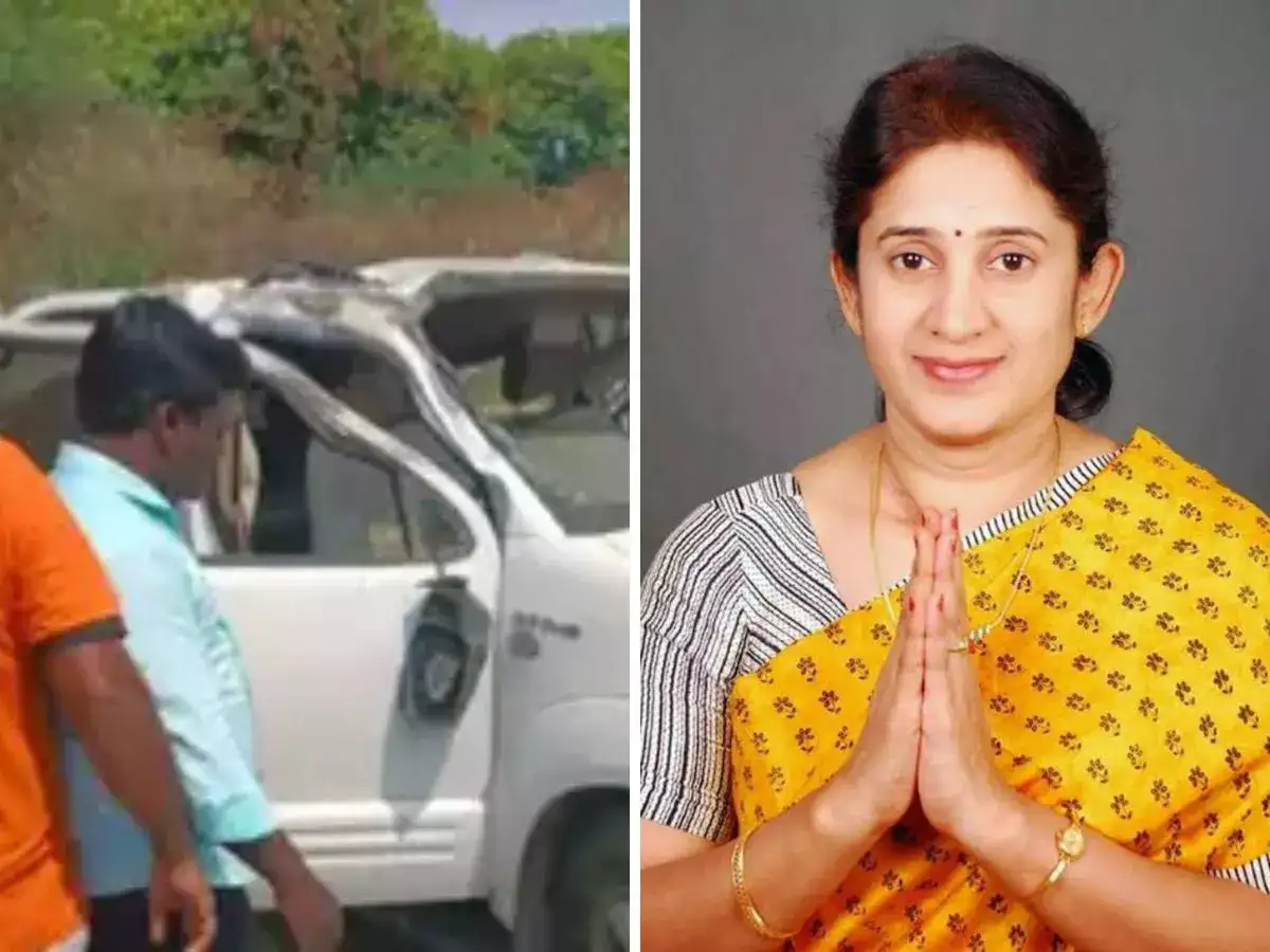 Neeraja Reddy Dies in Road Crash; महामार्गावर टायर फुटून कार दुभाजकाला ...
