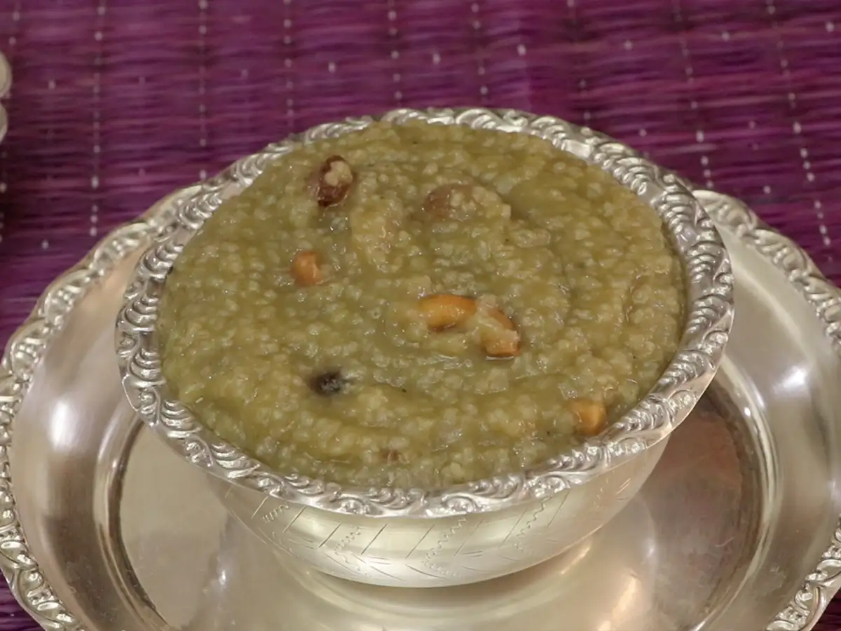 Millet Pongal Recipe In Marathi,बाजरी व मुगाची गोड खिचडी - how to make ...
