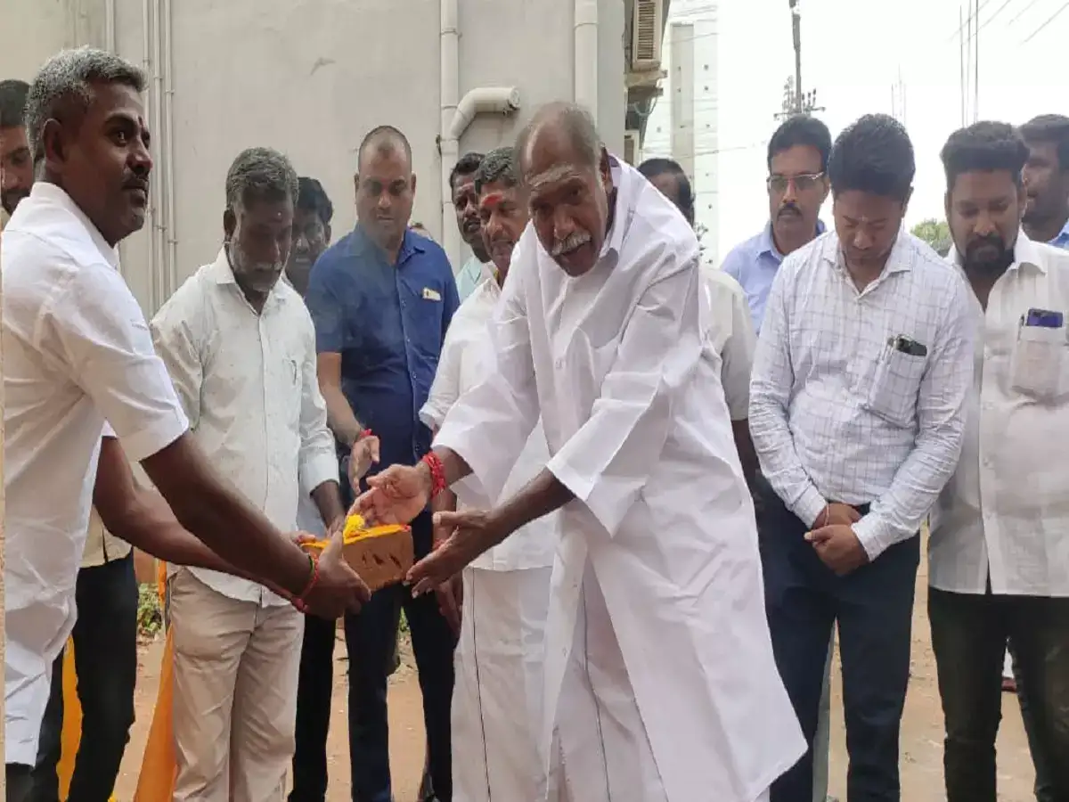 Puducherry Cm Rangasamy,ரூ.44 லட்சம் ரூபாய் செலவில் சாலை அமைக்கும் பணி ...