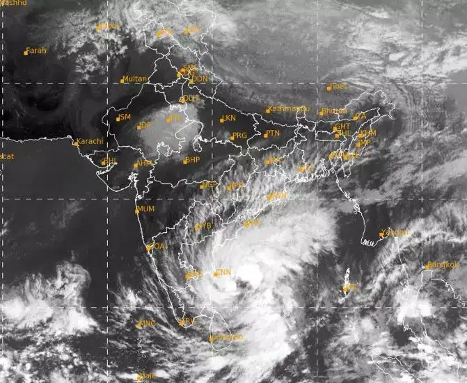 Michaung Storm Path மிக்ஜாம் புயல் செல்லும் பாதை எப்படி? அதிகனமழை ...