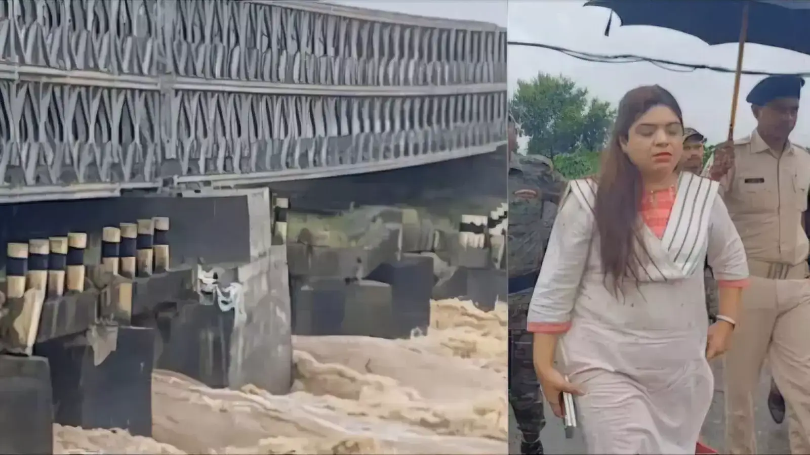 बिहार में धंस गया एक और पुल सालभर पहले ही बना था जमुई के बरनार नदी पर ...