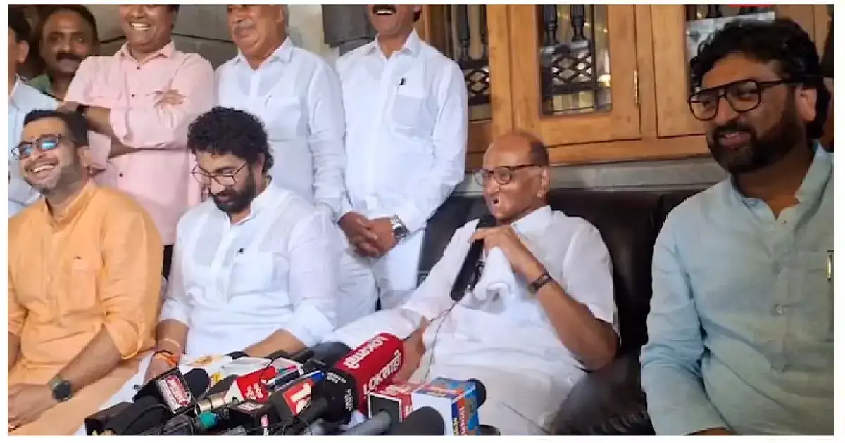 NCP Sharad Pawar Comment On Junnar MLA Atul Benke; आमदार अतुल बेनके ...