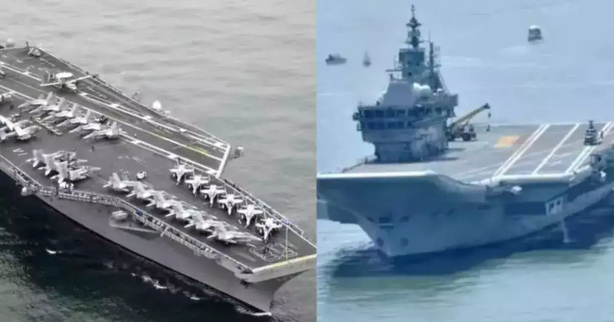 STOBAR vs CATOBAR Aircraft Carriers : कुछ युद्धपोत की नाक उठी हुई और ...