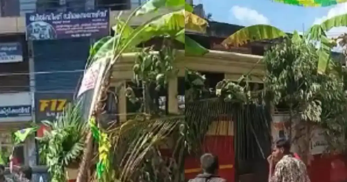 Ksrtc Bus Decorated For Wedding,'താമരാക്ഷന്‍ പിള്ള'യായി കെഎസ്ആര്‍ടിസി ...