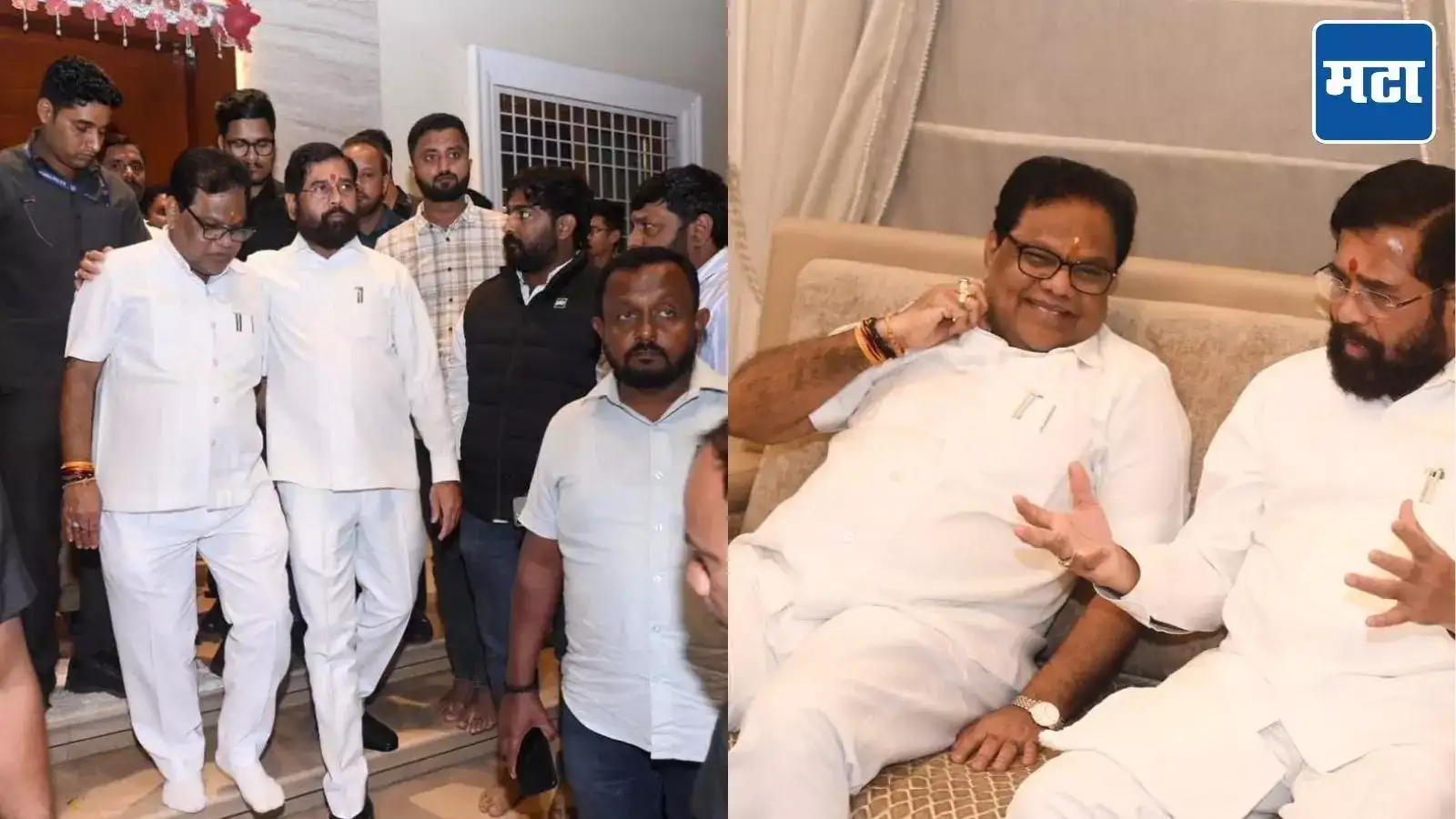 Shivsena eknath shinde and tanaji sawants one hour secret discussion ...