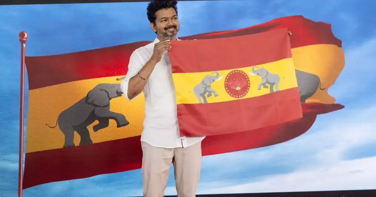 TVK Flag Decoding: விஜய்யின் த.வெ.க. கொடியில் இருப்பது வாகை அல்ல ...