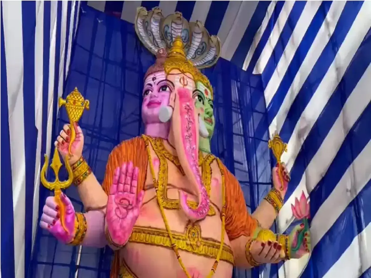 Vizag 89 Feet Clay Ganesh Idol,89 అడుగుల కైలాస విశ్వరూప వినాయకుడు ...
