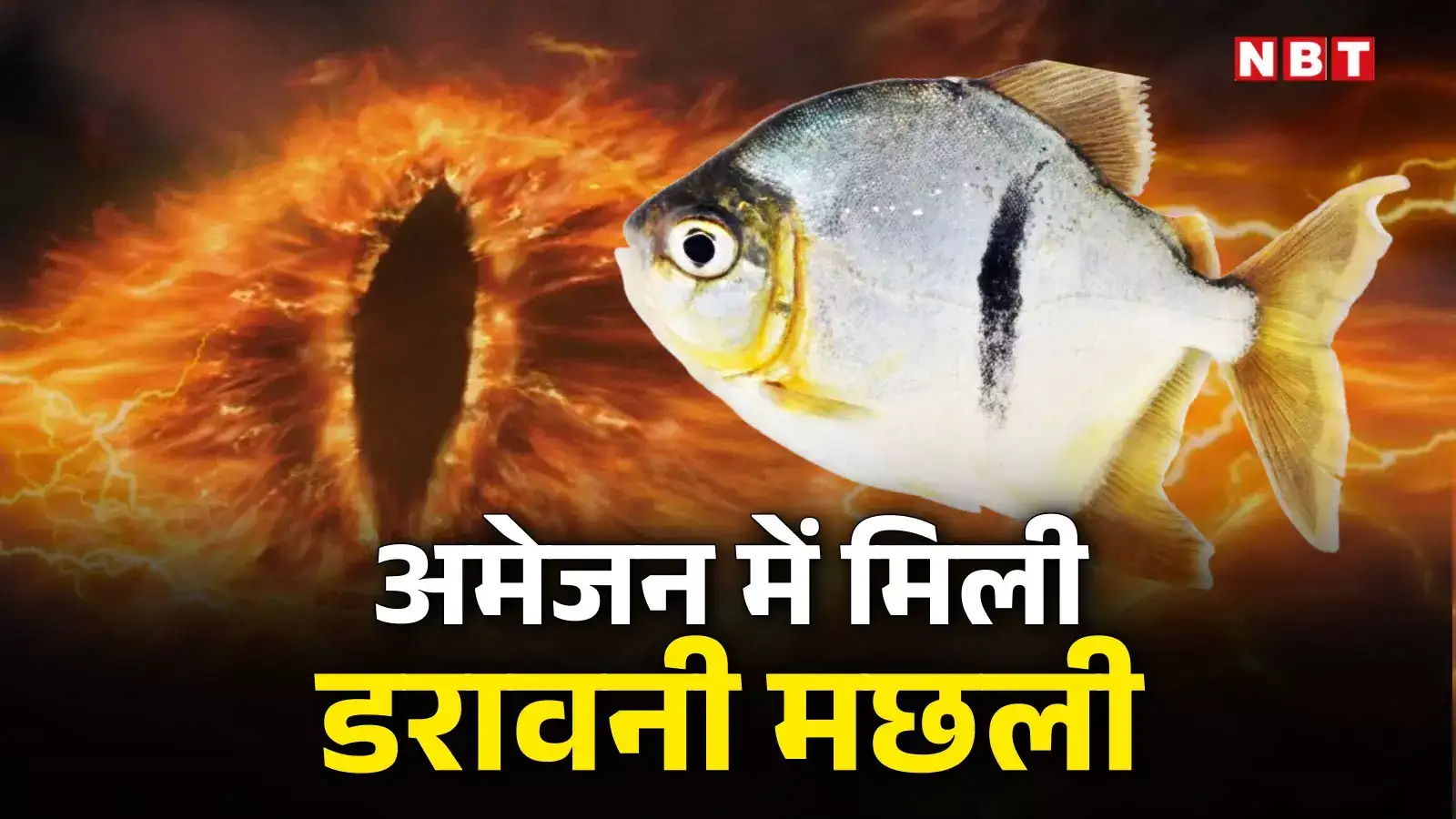 Myloplus Sauron Fish,इंसानों जैसे दांत और शरीर पर भूतिया निशान, अमेजन ...