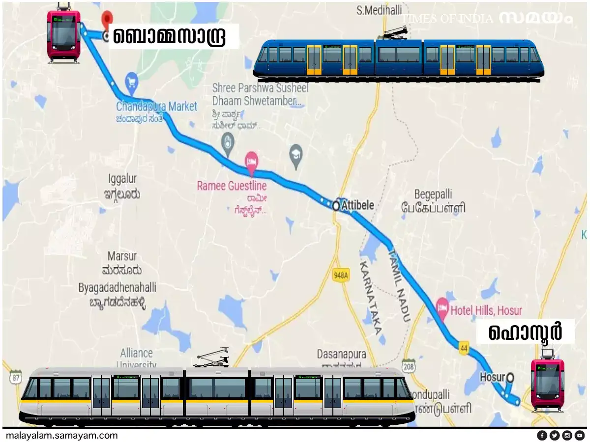 Bangalore To Hosur Metro Map,ഹൊസൂർ ഭാവിയുടെ ബാംഗ്ലൂർ? കർണാടക ...