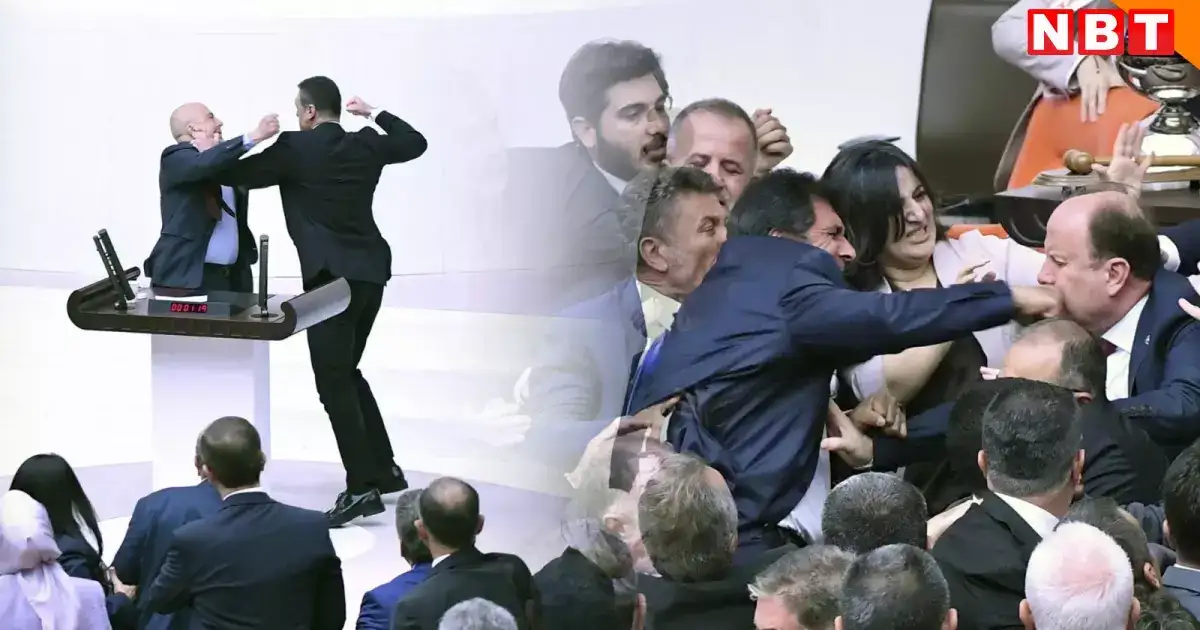Turkey Parliament Brawl Fight: Watch Video Turkey Parliament Fight ...