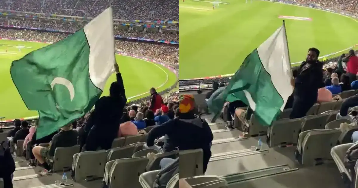 indian explained to pakistani fan to waving national flag upside down ...