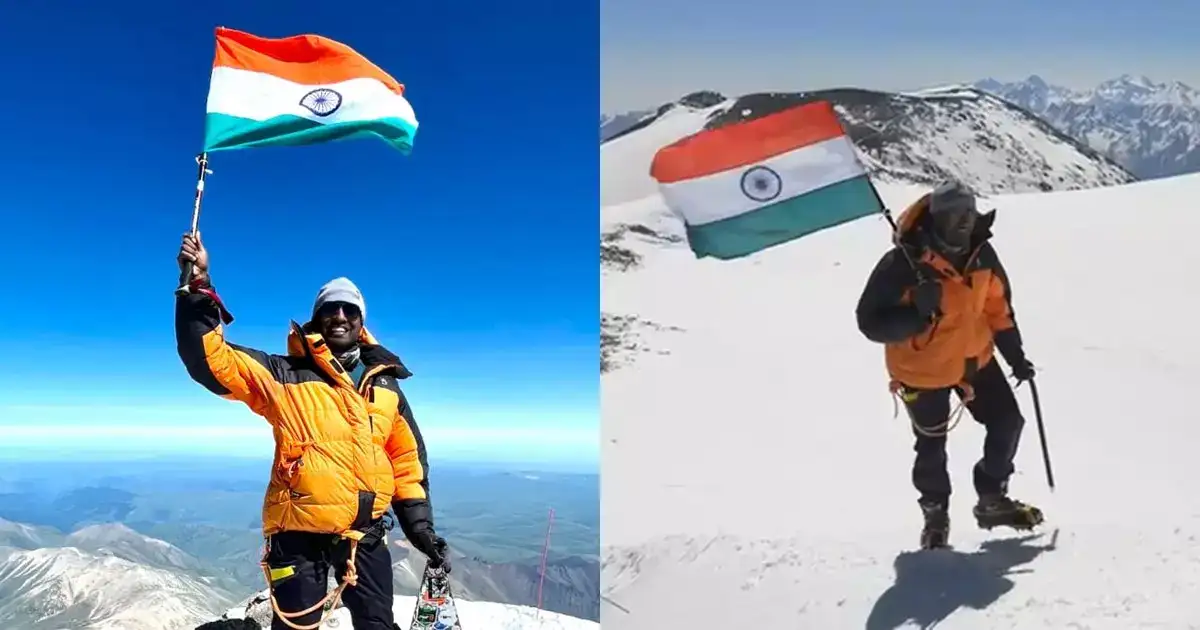 Arjun Pandian Mount Elbrus,കൊടുമുടി കീഴടക്കി മലയാളി ഐഎഎസ് ഓഫീസർ; അർജു ...