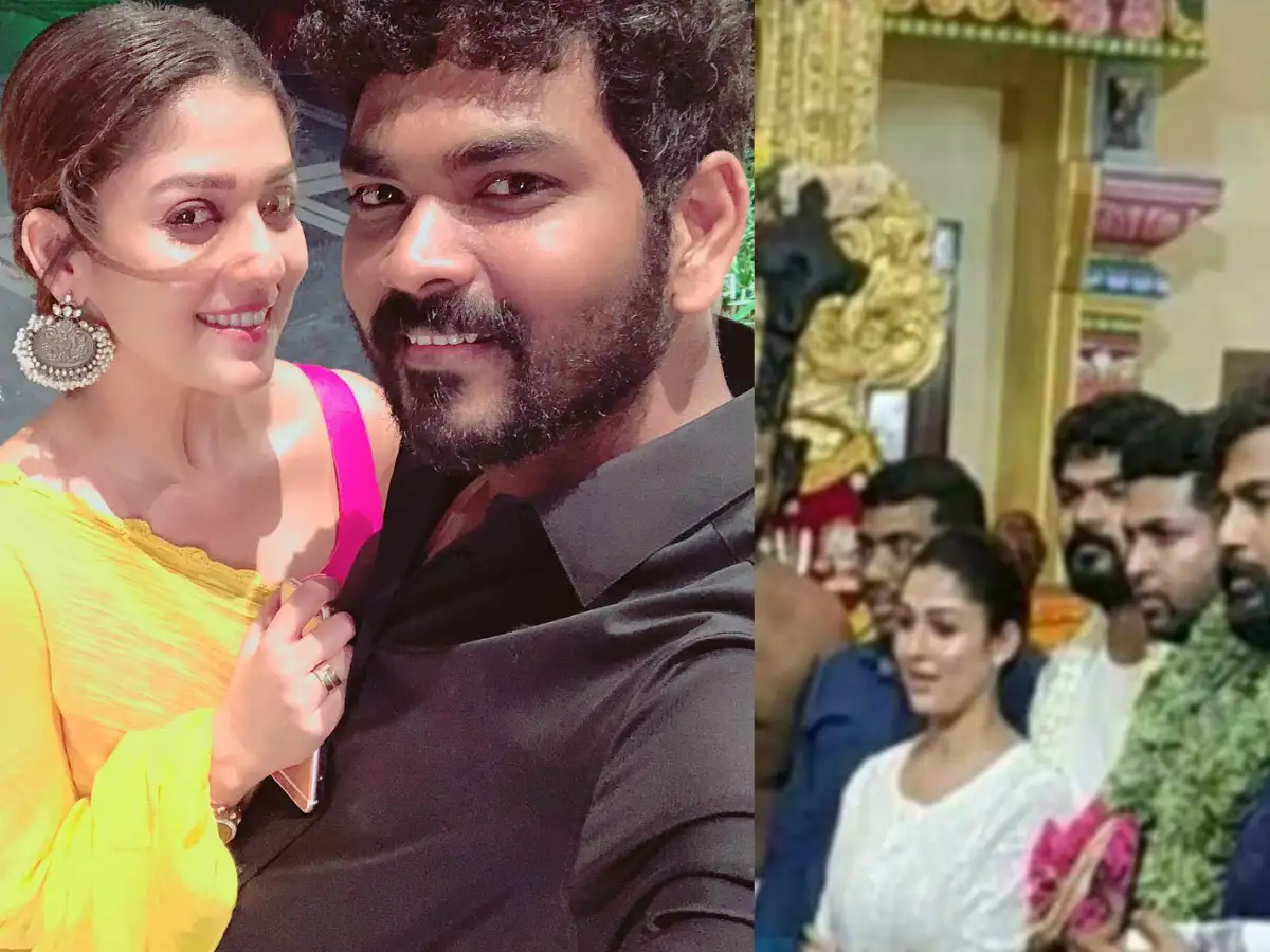 Nayanthara,നയൻതാരയും വിഘ്നേശ് ശിവനും അത്തി വരദ‍ര്‍ ക്ഷേത്രത്തിലെത്തി - actress nayanthara and ...