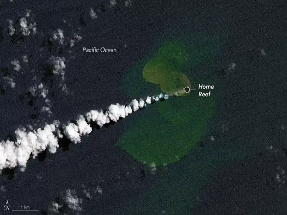 Pacific Ocean,கடலுக்கடியில் வெடித்த எரிமலை - பசிபிக் பெருங்கடலில் ...
