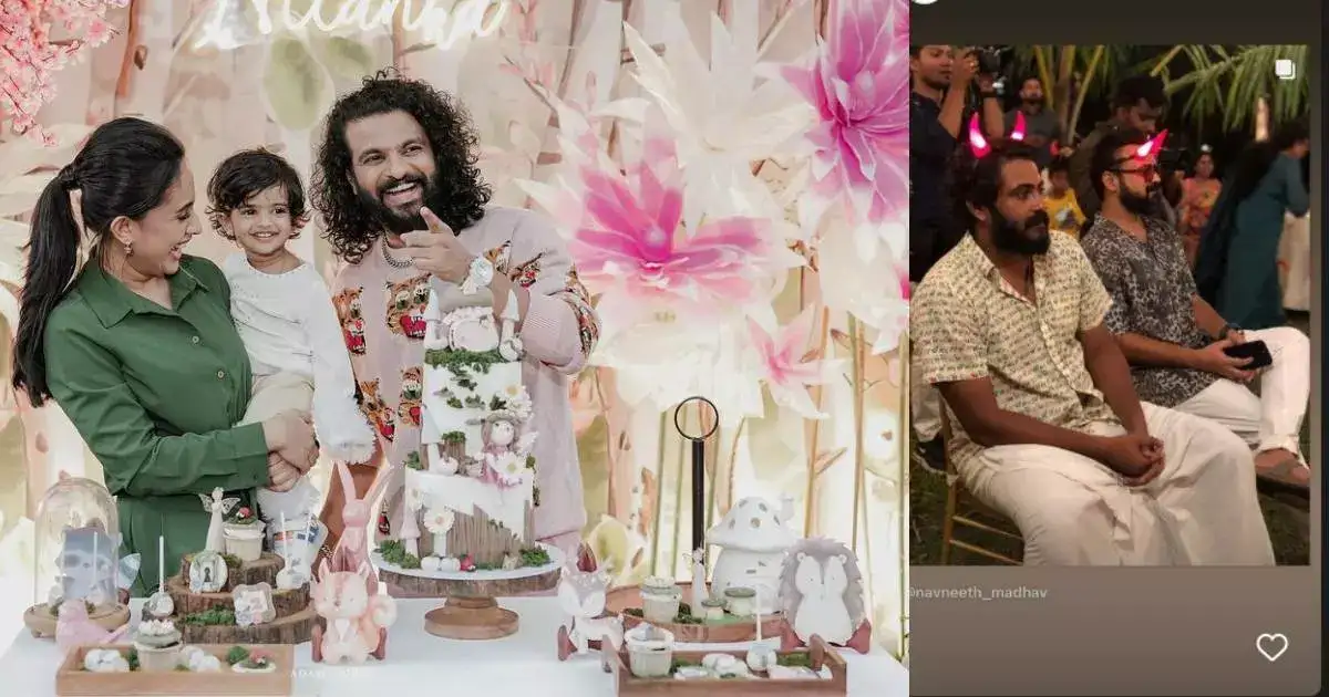 Neeraj Madhav Daughter,നിലങ്കയുടെ രണ്ടാം പിറന്നാൾ കളർഫുള്ളാക്കി നീരജും കുടുംബവും; തലയിൽ കൊമ്പ് ...