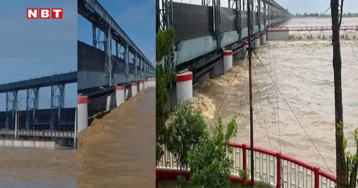 वाल्मीकि नगर और वीरपुर बैराज से भारी मात्रा में पानी छोड़े जाने के बाद ...