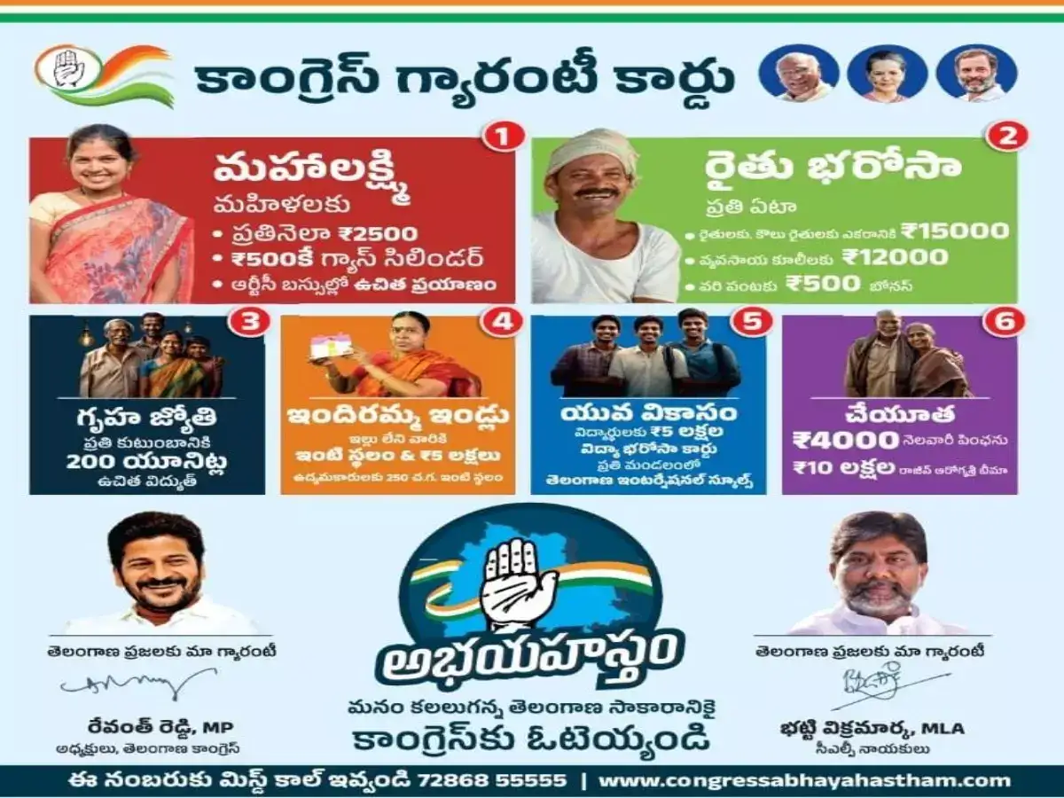 Ponguleti Srinivasreddy Says Congress 6 Guarantees Applications Starts ...