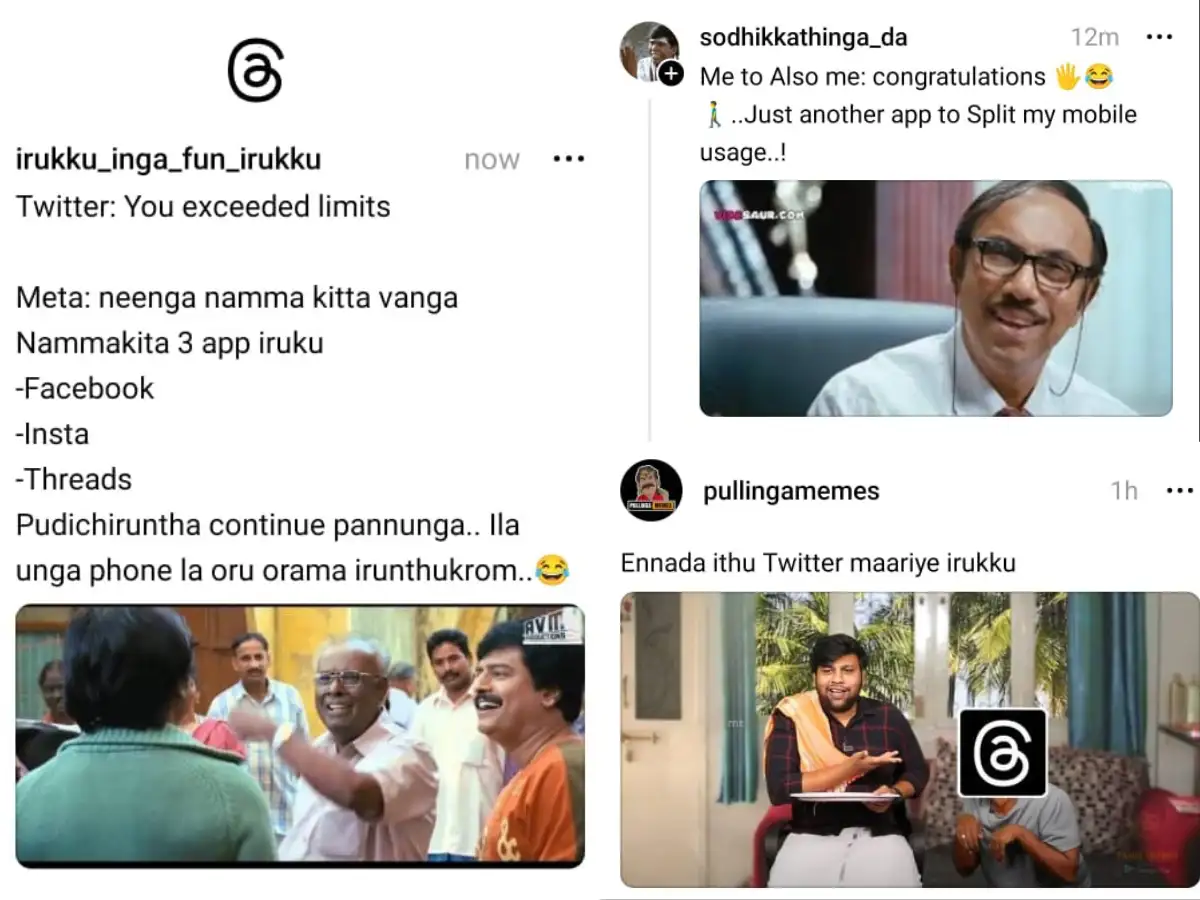 thread app vs twitter troll tamil memes gone viral on internet