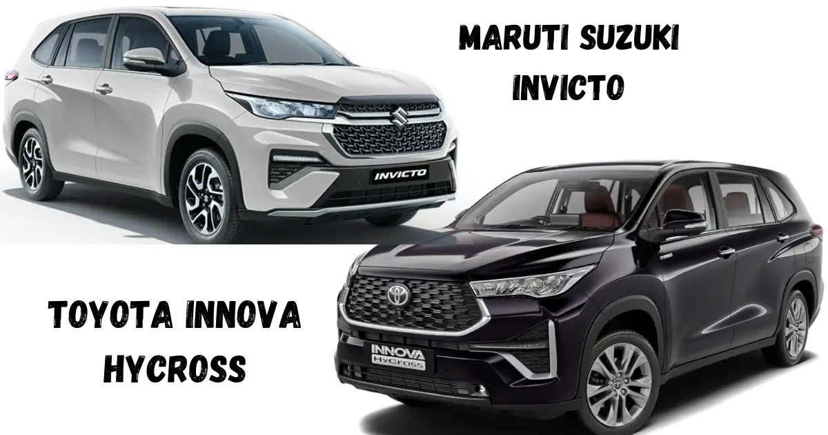 Maruti Suzuki Invicto vs Toyota Innova Hycross MPV car comparison ...