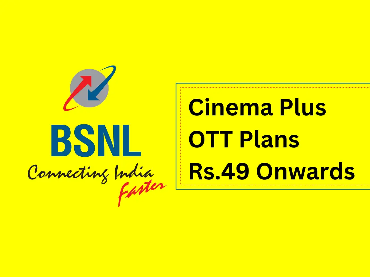 Bsnl Cinema Plus Plans,BSNL-ன் அதிரடி ஆக்ஷன்! Sony, Zee5, Disney+ Hotstar என ரூ.49 முதல் சினிமா ...