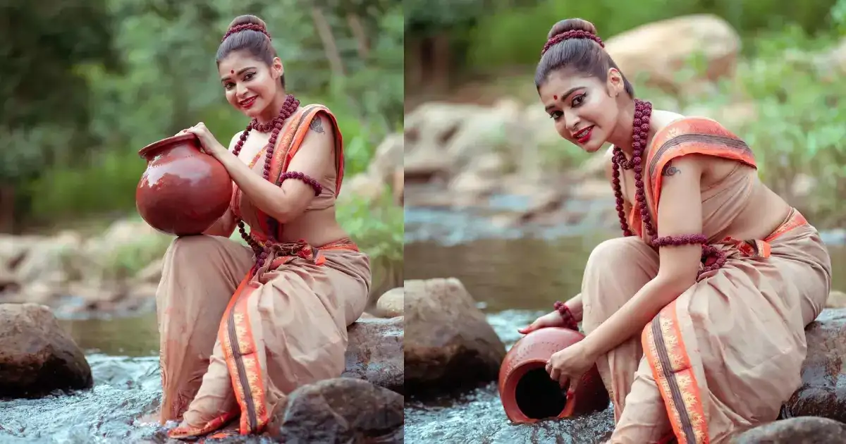 Dharsha Gupta Seetha Look,രാമൻ തേടിയ സീത!!! അരുവിയിൽ നിന്ന് വെള്ളം ...