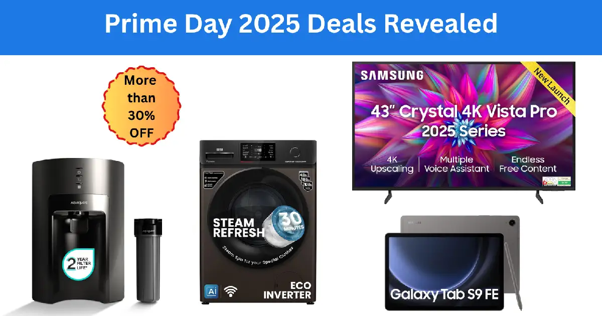 Prime Day For Amazon,Prime Day Sale के पहले ही Amazon ने स्‍मार्ट टीवी और लैपटॉप समेत वॉटर प् ...