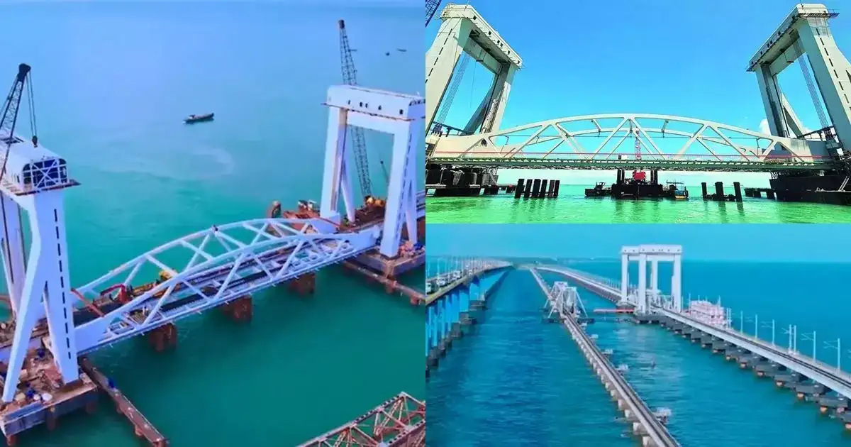 New Pamban Bridge Features,കടലിന് കുറുകെ എഞ്ചിനീയറിങ് വിസ്മയം, 2.07 കിലോമീറ്റർ നീളത്തിൽ പുതിയ ...