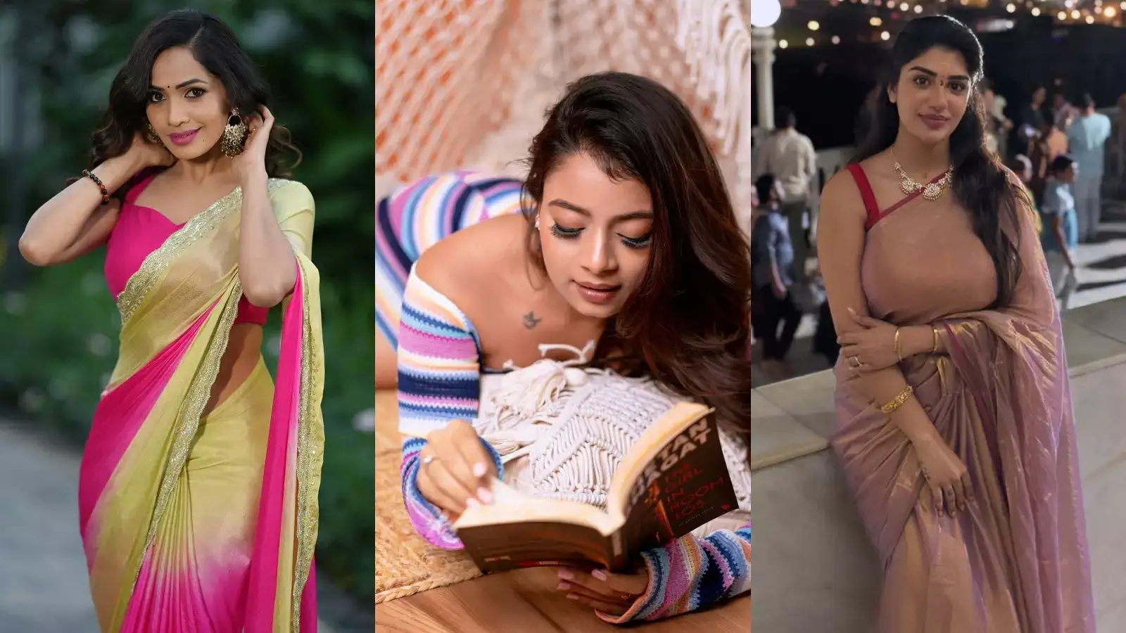 Shobha Shetty Bigg Boss,సిల్క్ చీరలో శోభాశెట్టి.. పుస్తకం పట్టిన నైనిక ...