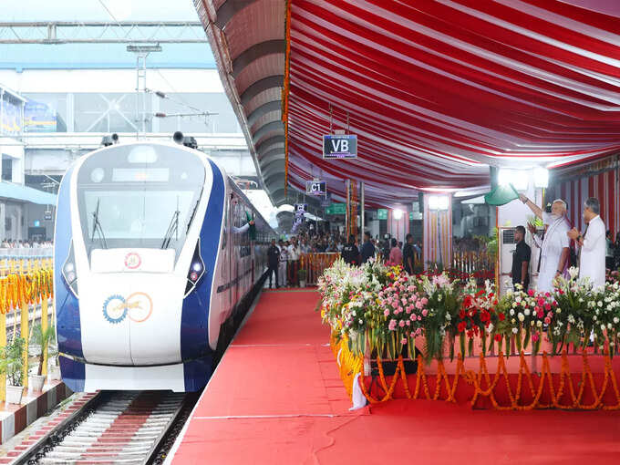 Vande Bharat Express Pm Narendra Modi Flagged Off Five Vande Bharat