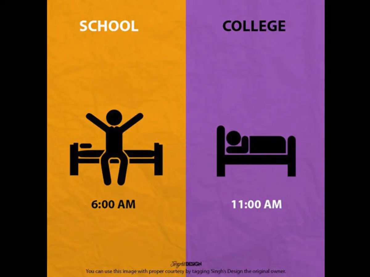 College Life Vs School Life