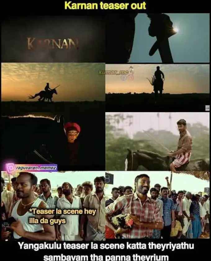 கர்ணன் டீசர் மீம்ஸ்!