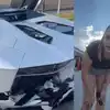 Woman Rear Ends Man's Rs 3.75 Crore Lamborghini