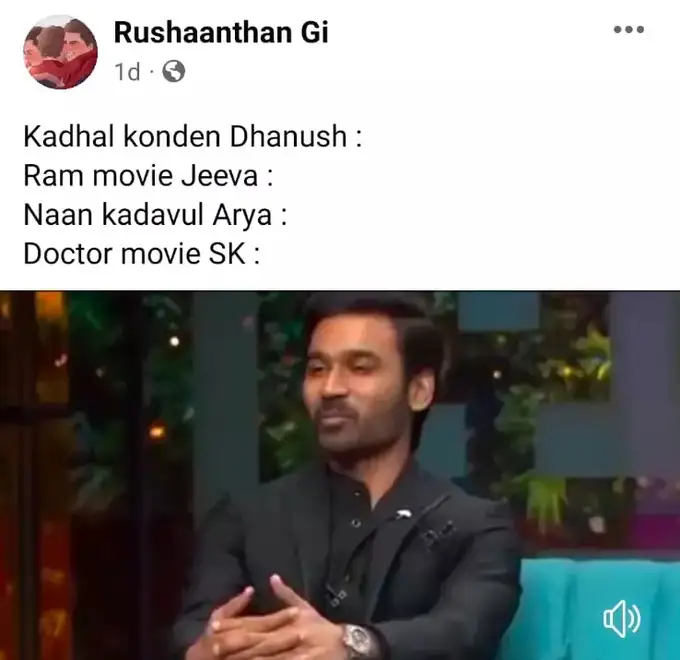 Parasite Overrateed-ன்னு தனுஷ் சொன்னதுக்கு வச்சு செய்யும் நெட்டிசன்கள்...