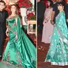 rrahul kanal wife dolly chainani steal the limelight in emerald green ...