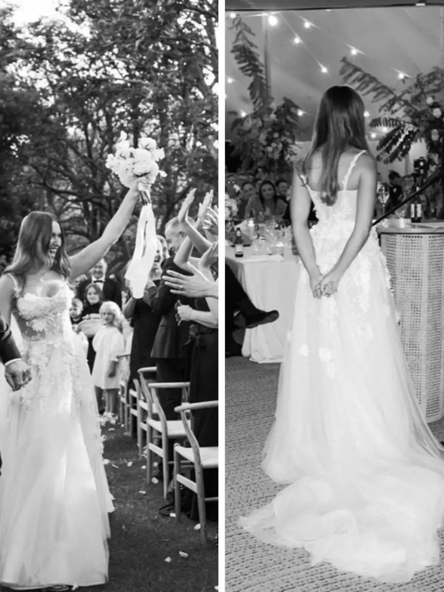 Mitchell Marsh wife greta mack beautiful look in wedding gown is quite ...