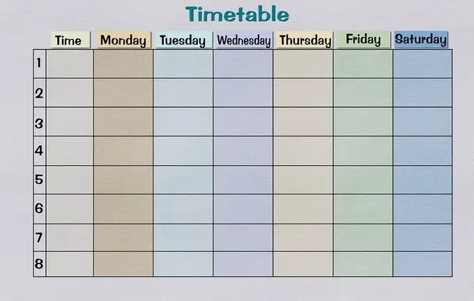 time-table
