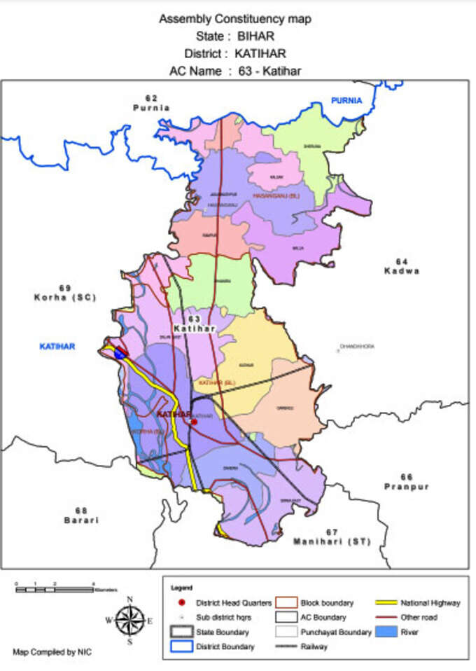 Katihar Map