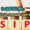 SIP Calculator,SIP Tips: రూ. 10 వేల పొదుపు చాలు.. ఇలా కోటీశ్వరులు ...