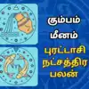 Kumbam Purattasi Matha Rasi Palan Meenam Monthly Horoscope September ...